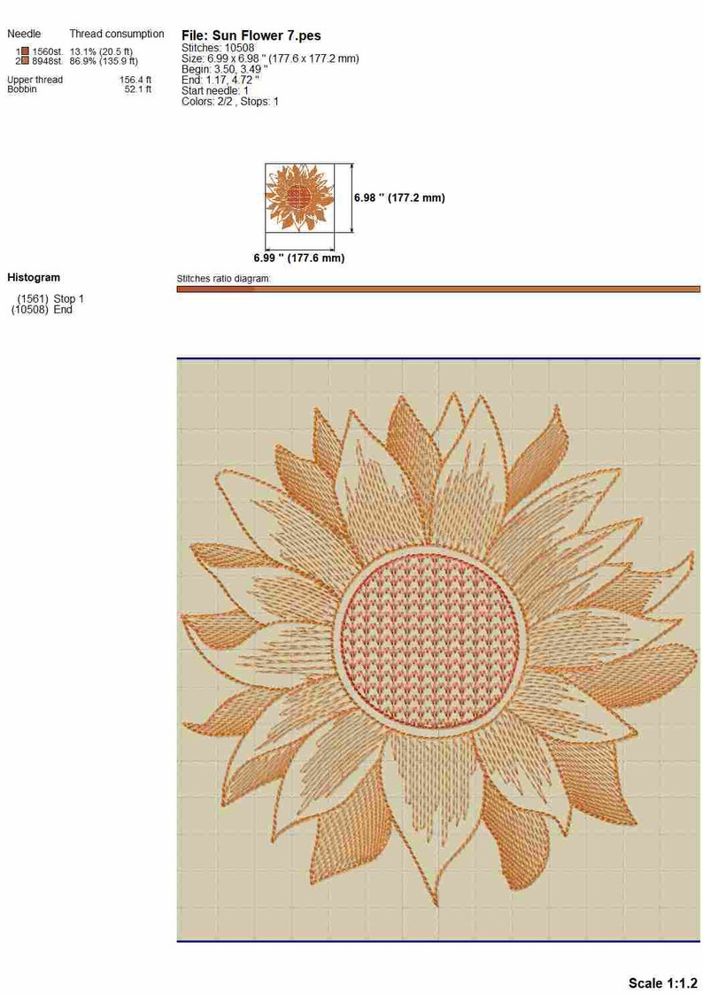 Sun Flower Machine Embroidery Designs, Summer Embroidery Patterns ...