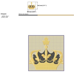 Royal Crown Machine Embroidery Designs, King Crown Embroidery Patterns ...