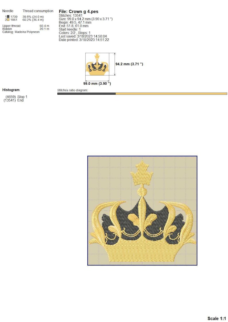 Royal Crown Machine Embroidery Designs King Crown Embroidery - Etsy