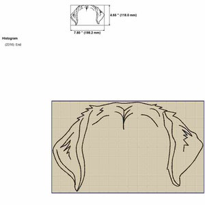 Labrador Dog Ears Outline Machine Embroidery Design - Etsy