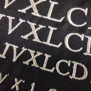 Roman Numeral Machine Embroidery Designs: Custom Dates (digital Files ...