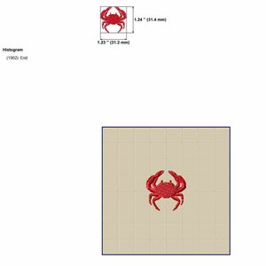 Mini Crab Embroidery Files for Machine, 7 Sizes - Etsy