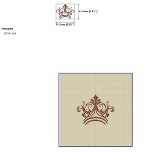 Abstract Crown Machine Embroidery Designs, Small Crown Embroidery ...