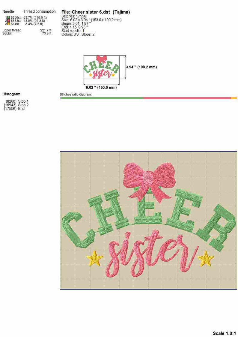 Cheer Sister Machine Embroidery Designs, 8 Sizes - Etsy