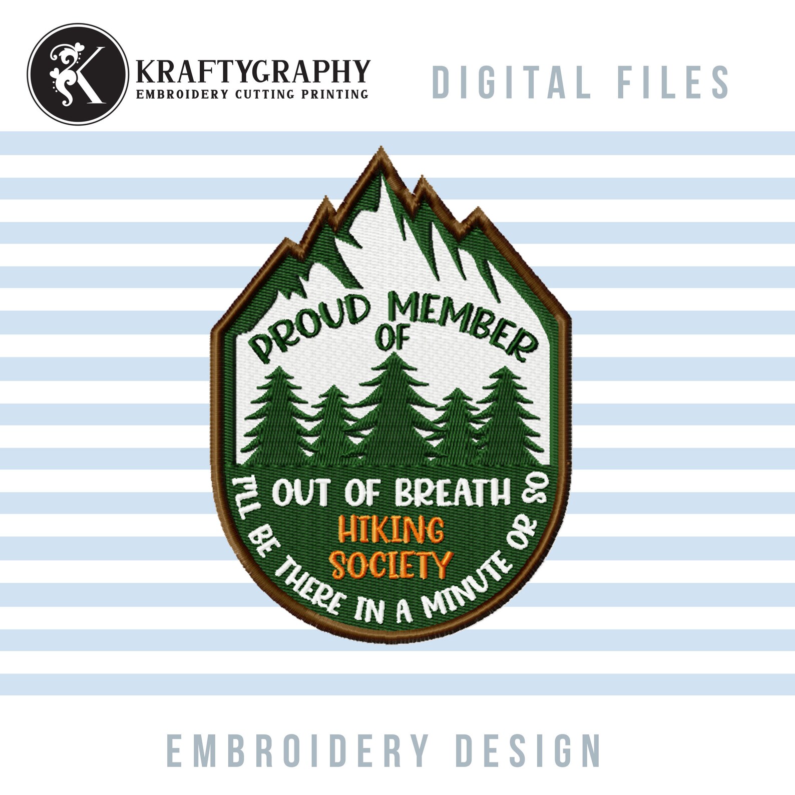 Hiking Machine Embroidery Designs Bundle Funny Outdoor - Etsy