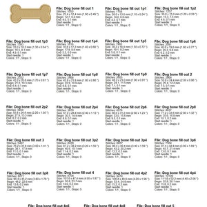 Dog Bone Machine Embroidery Designs, Basic Shape Patterns, Fill and ...