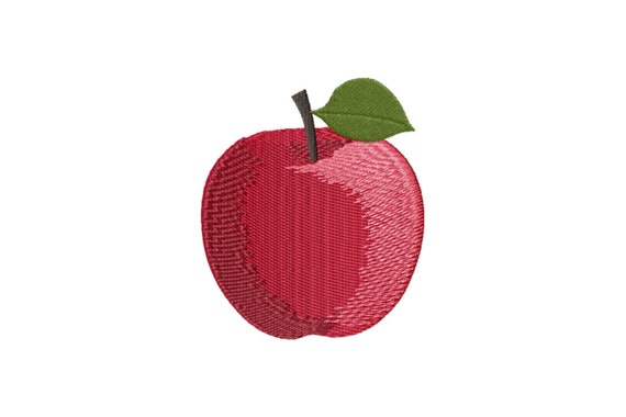 Apple Machine Embroidery Apple Applique Design