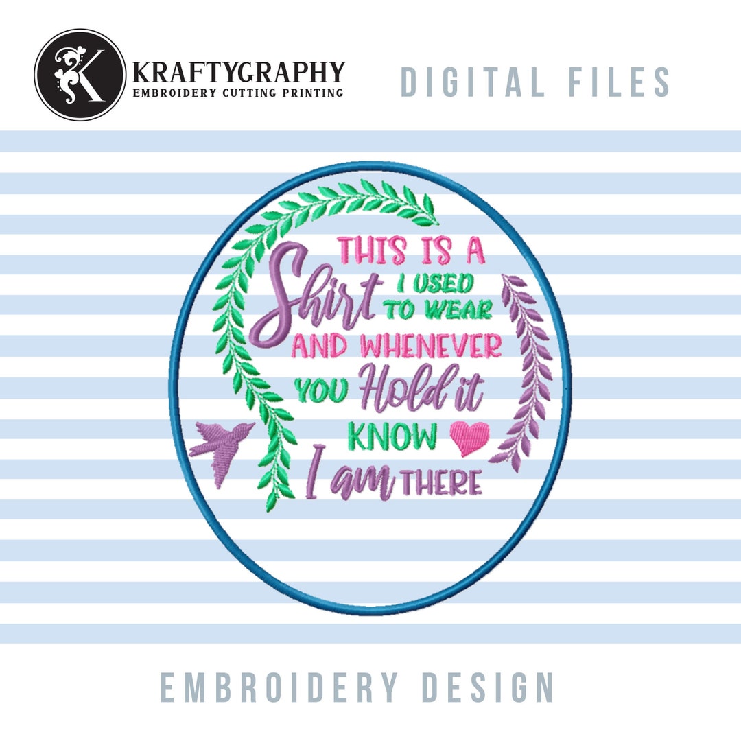 Memorial Machine Embroidery Designs, Grief Patterns: 4in -8in, Fill and ...