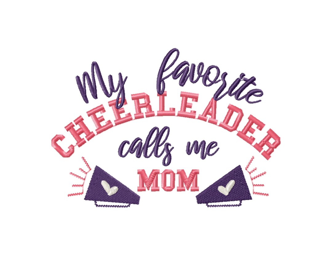 Cheer Machine Embroidery Designs for Mom, 6 Sizes, - Etsy