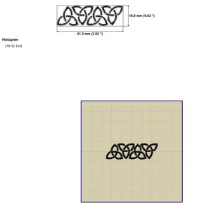 Celtic Border Machine Embroidery Design: Medieval Trinity Knot Pattern ...