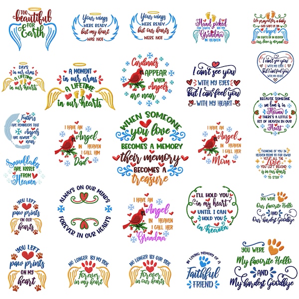 Memorial Embroidery - Etsy