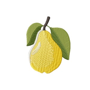 Pear Machine Embroidery Design, Mini Pear Embroidery Patterns, 9 Sizes ...