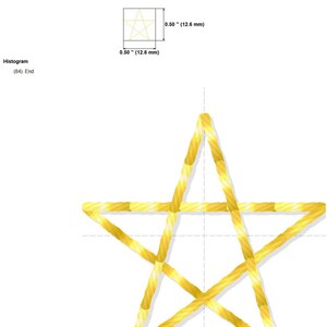 Pentagram Machine Embroidery Design: Pagan Star Applique (digital Files ...