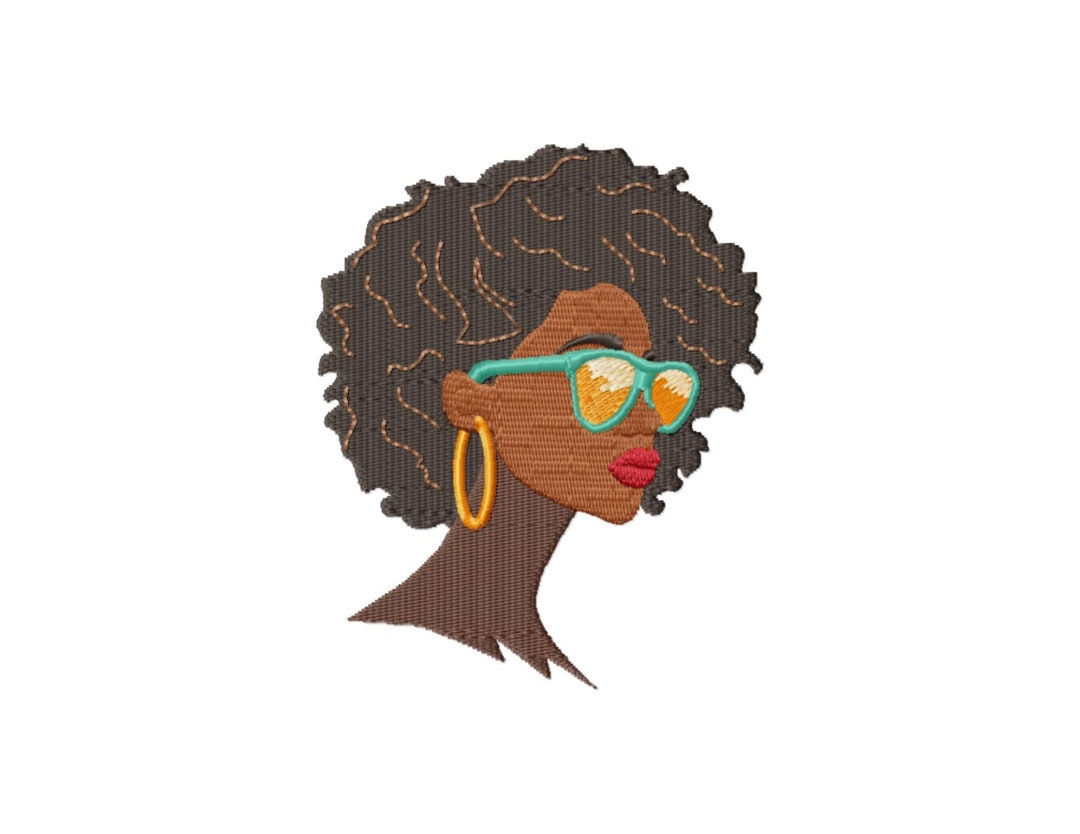 African American Embroidery Designs, Beautiful African Woman Embroidery ...