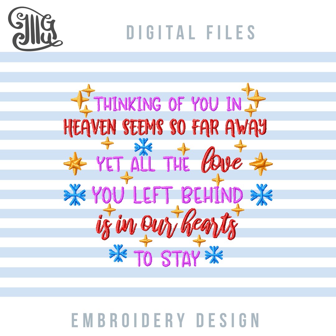 Memory Pillow Embroidery Designs Memorial Embroidery - Etsy