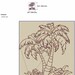 Coconut Tree Machine Embroidery Design, Tropical Tree Sketch Embroidery ...
