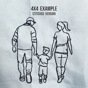 Customizable Family Machine Embroidery Designs Bundle for Personalized ...