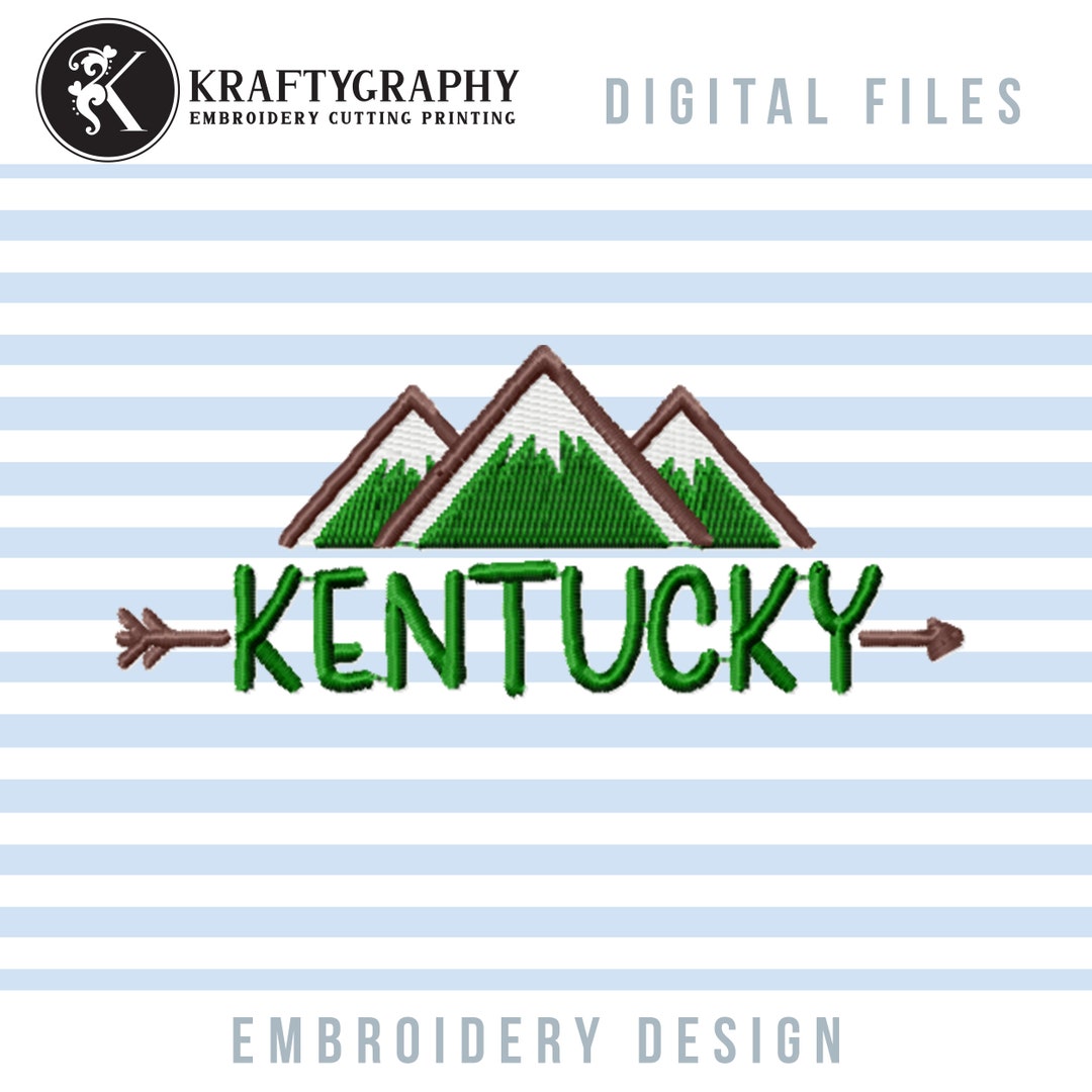 Kentucky Machine Embroidery Designs, Mountain Camping Embroidery ...