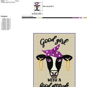 Cow Head Embroidery Designs, Cow Face Applique, Cow Embroidery Patterns ...