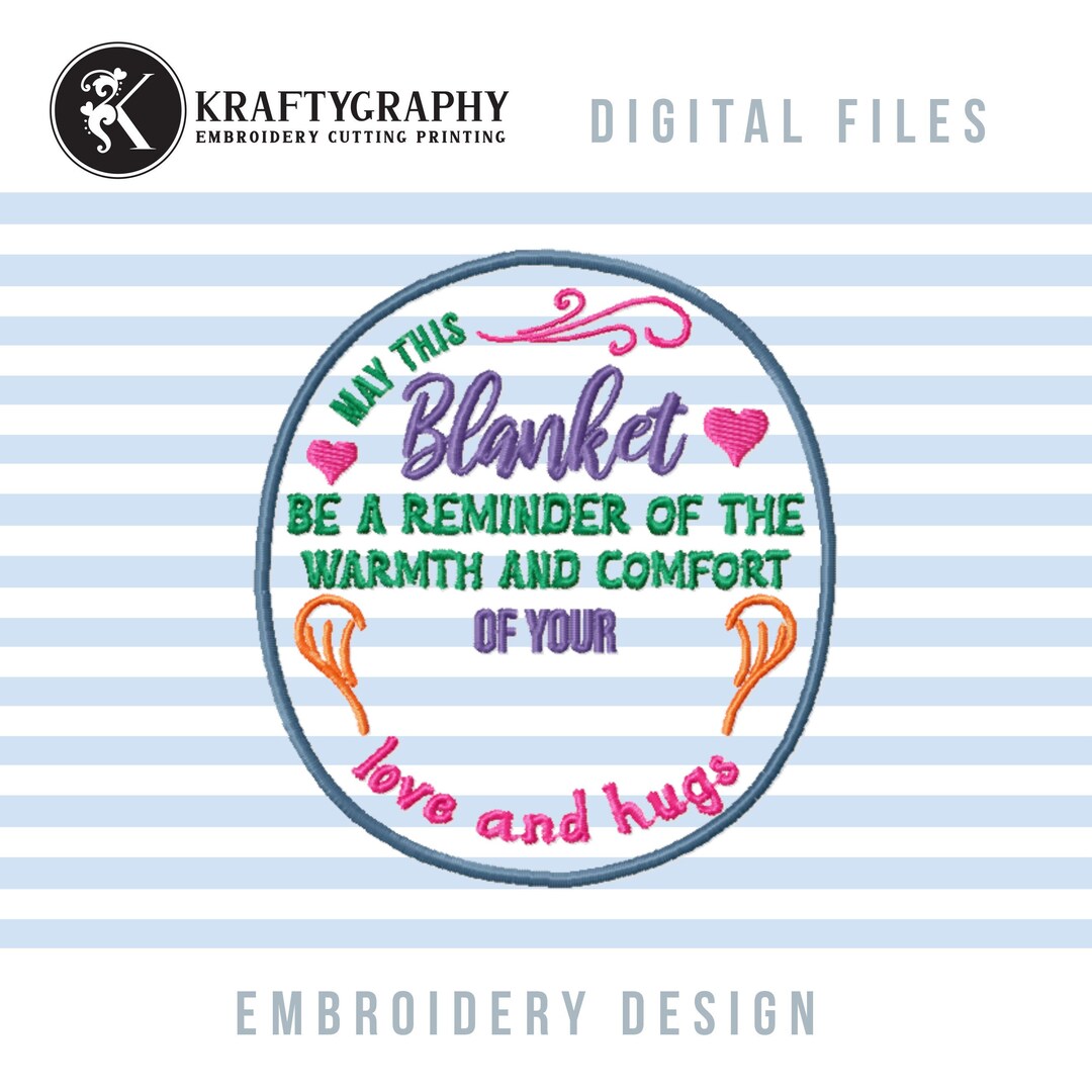 Memorial Blanket Embroidery Design: Grief Word Art (PES Files) - Etsy