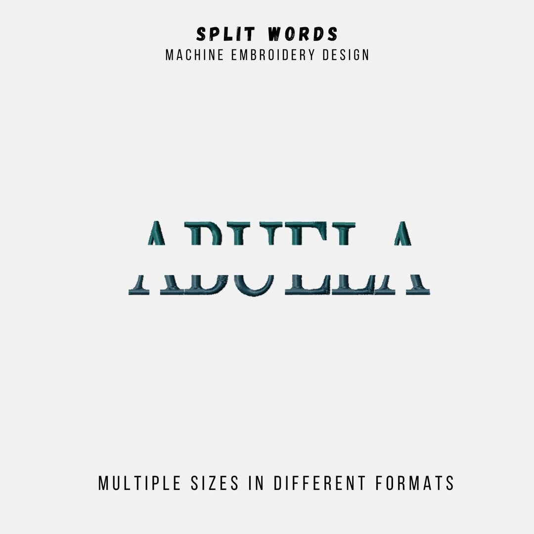 Abuela Word Split Monogram Embroidery Design, Mother’s Day Embroidery ...