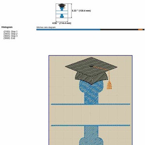 6' SKETCH Graduation Split Monogram Frame Machine Embroidery Designs ...