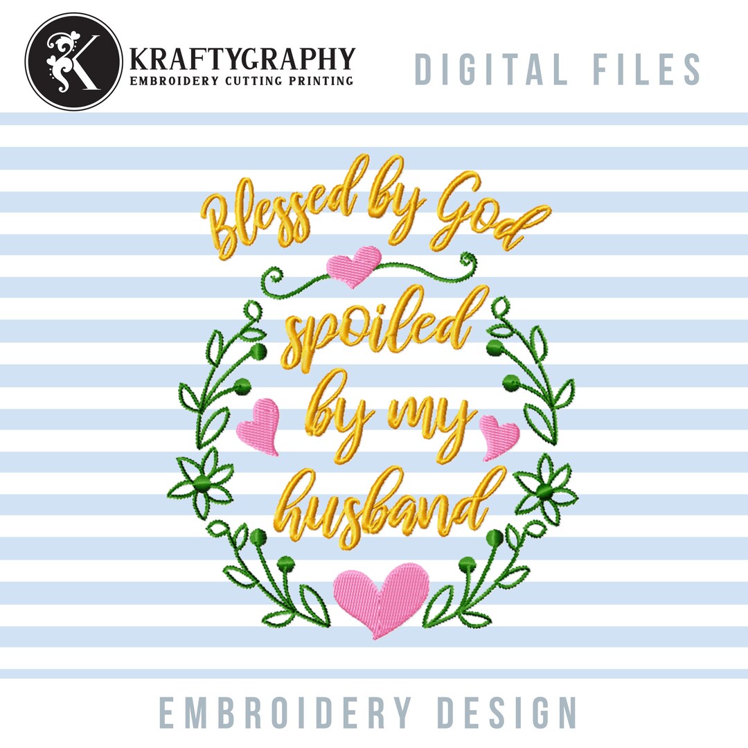 Blessed Machine Embroidery Designs, Farmhouse Embroidery Patterns ...