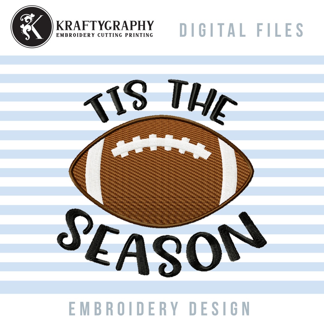 Cute Football Machine Embroidery Designs, Football Season Embroidery ...