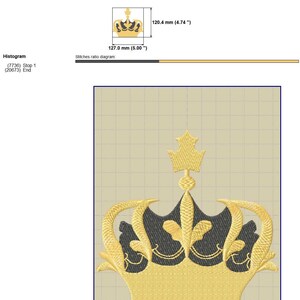 Royal Crown Machine Embroidery Designs, King Crown Embroidery Patterns ...