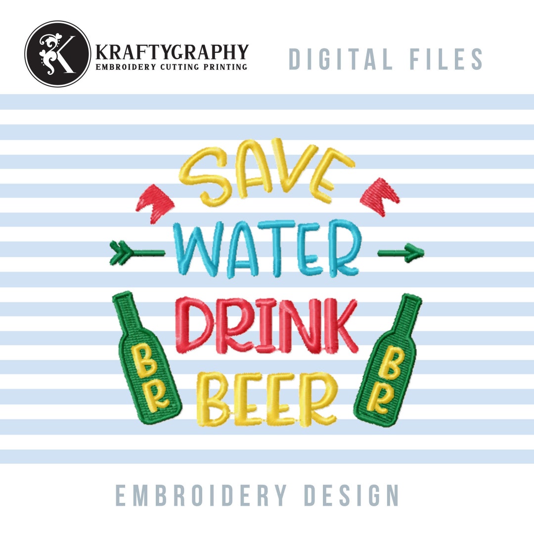 Beer Machine Embroidery Designs, Beer Can Coolers Embroidery Patterns ...