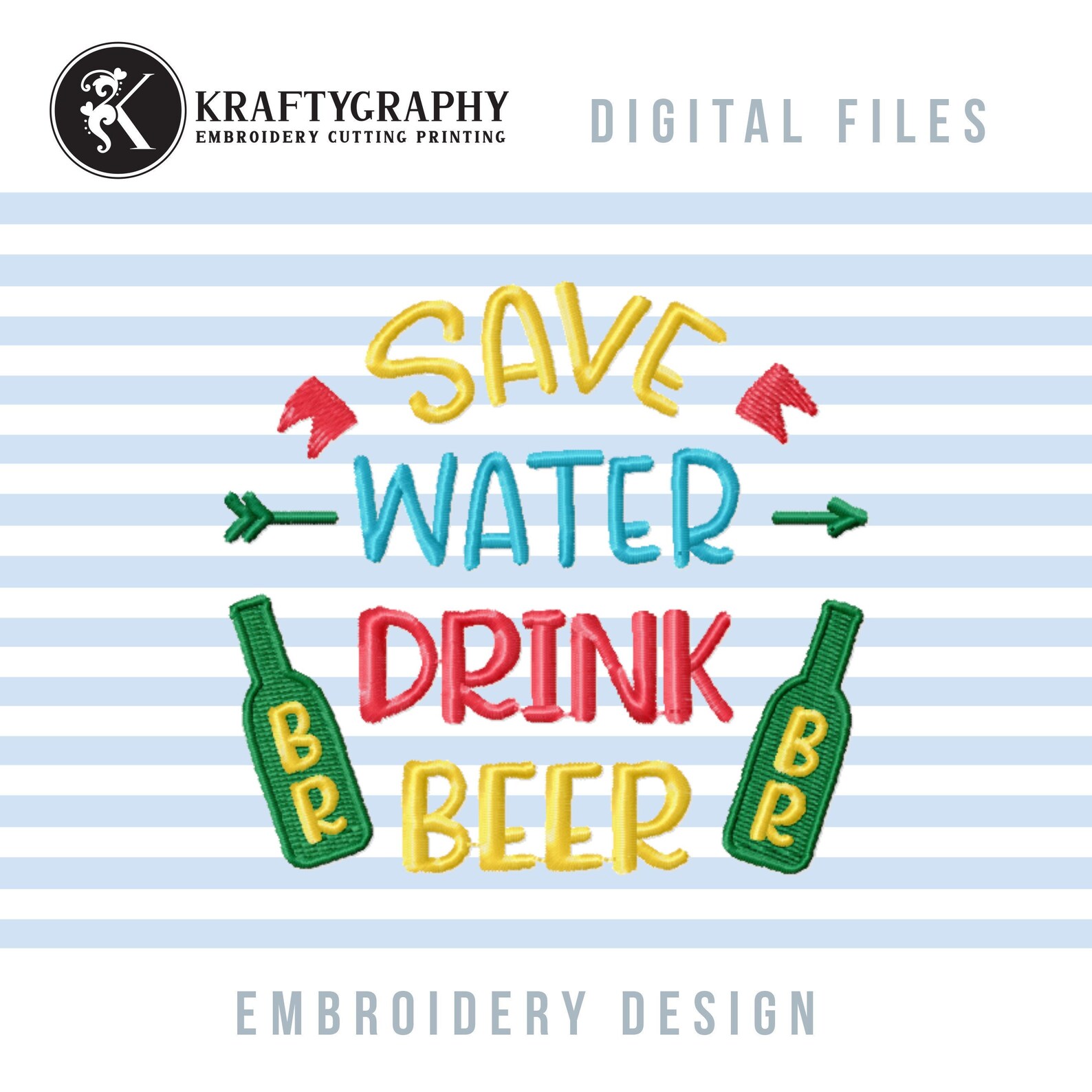 Beer Machine Embroidery Designs Beer Can Coolers Embroidery - Etsy