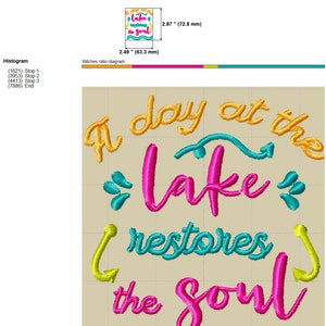 Lake Machine Embroidery Designs Lake House Embroidery - Etsy