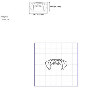 Rhodesian Ridgeback Dog Ears Outline Machine Embroidery Design, Dog ...