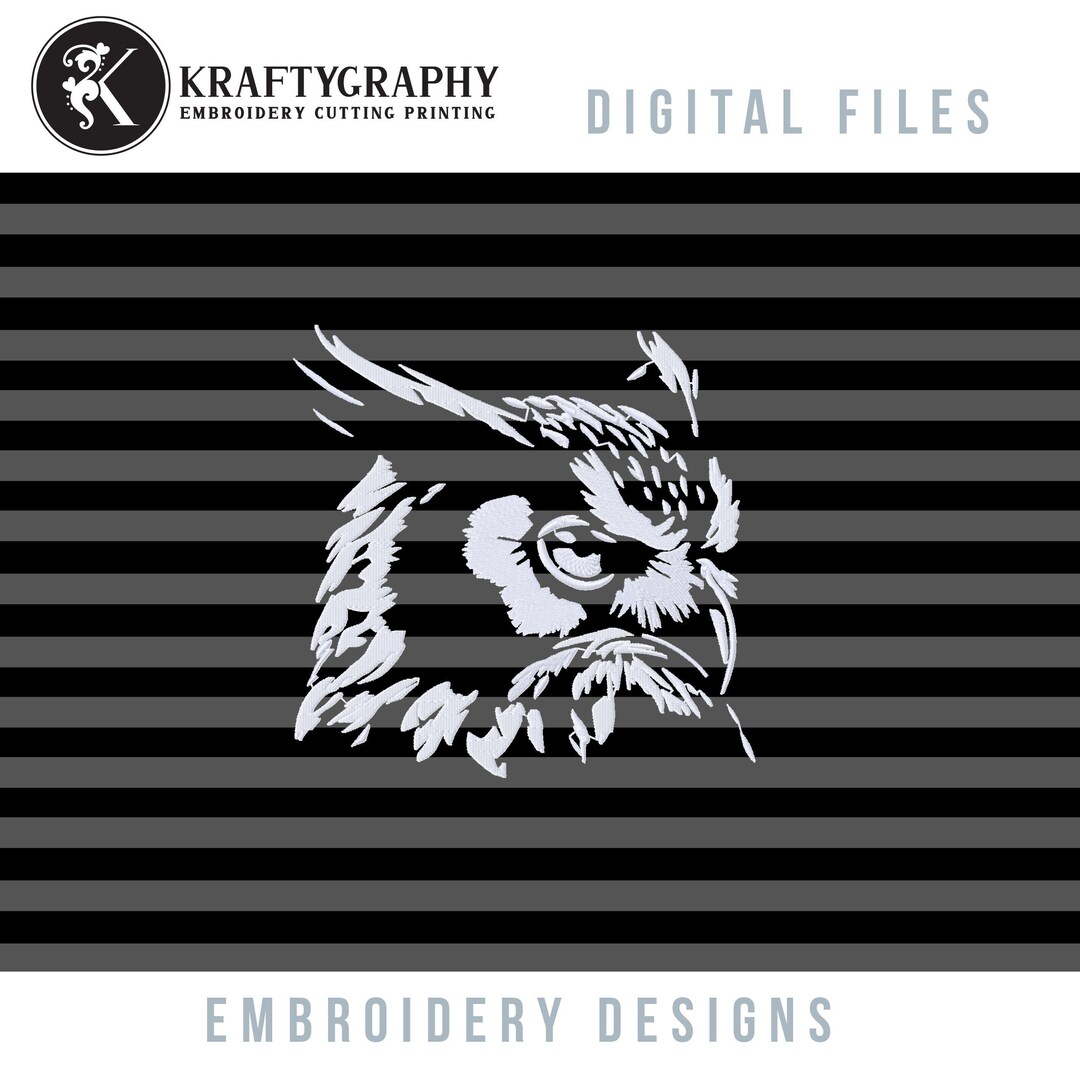Night Owl Machine Embroidery Designs, Barn Owl Embroidery Patterns, Owl ...