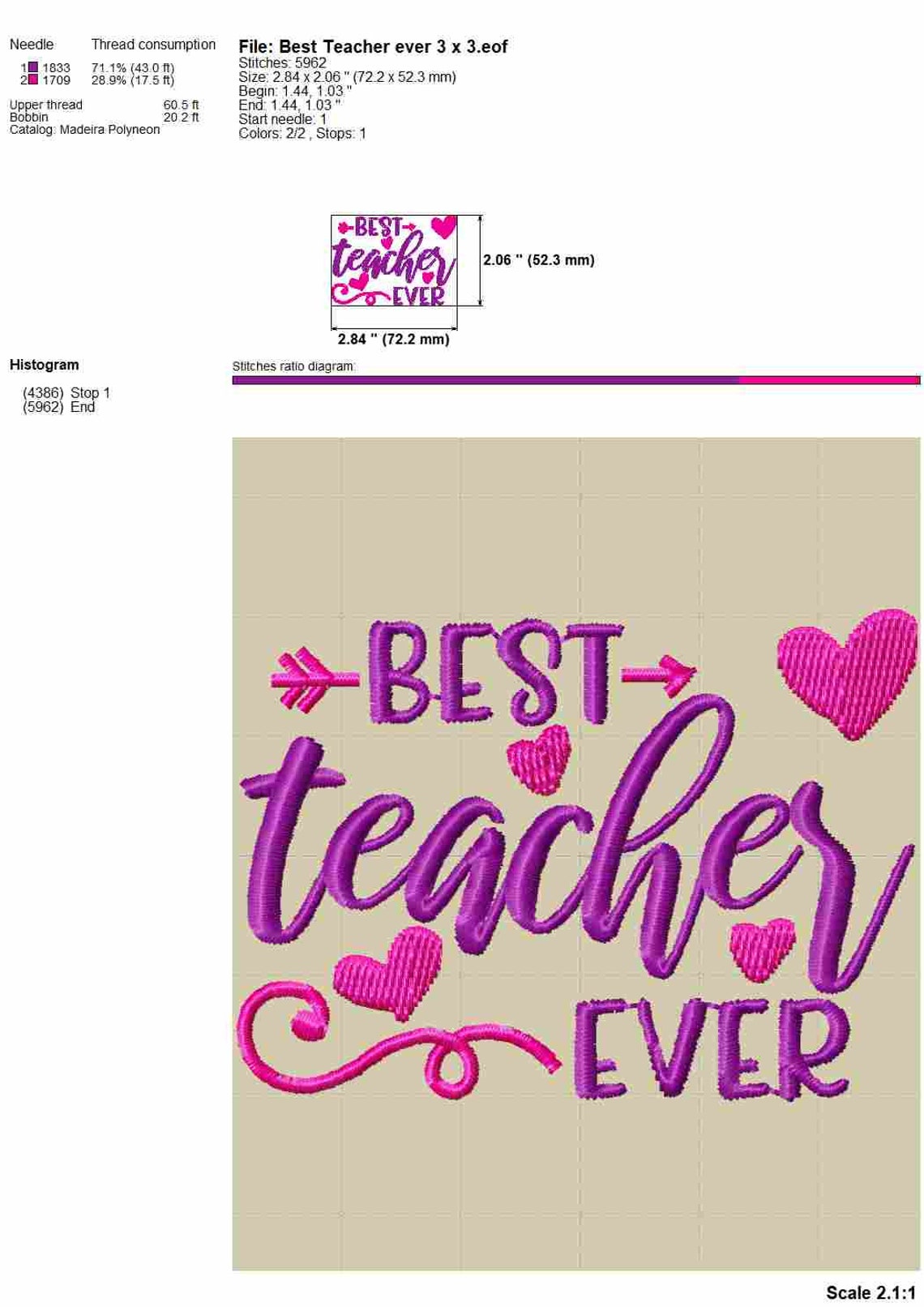 Best Teacher Machine Embroidery Designs Teacher Appreciation - Etsy