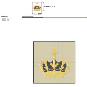 Royal Crown Machine Embroidery Designs, King Crown Embroidery Patterns ...