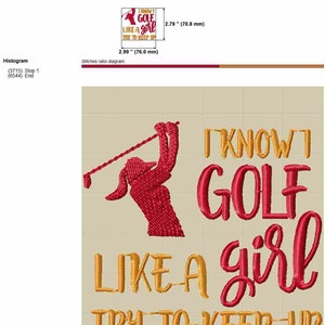 Funny Golf Machine Embroidery Designs for Women, Golf Bag Embroidery ...
