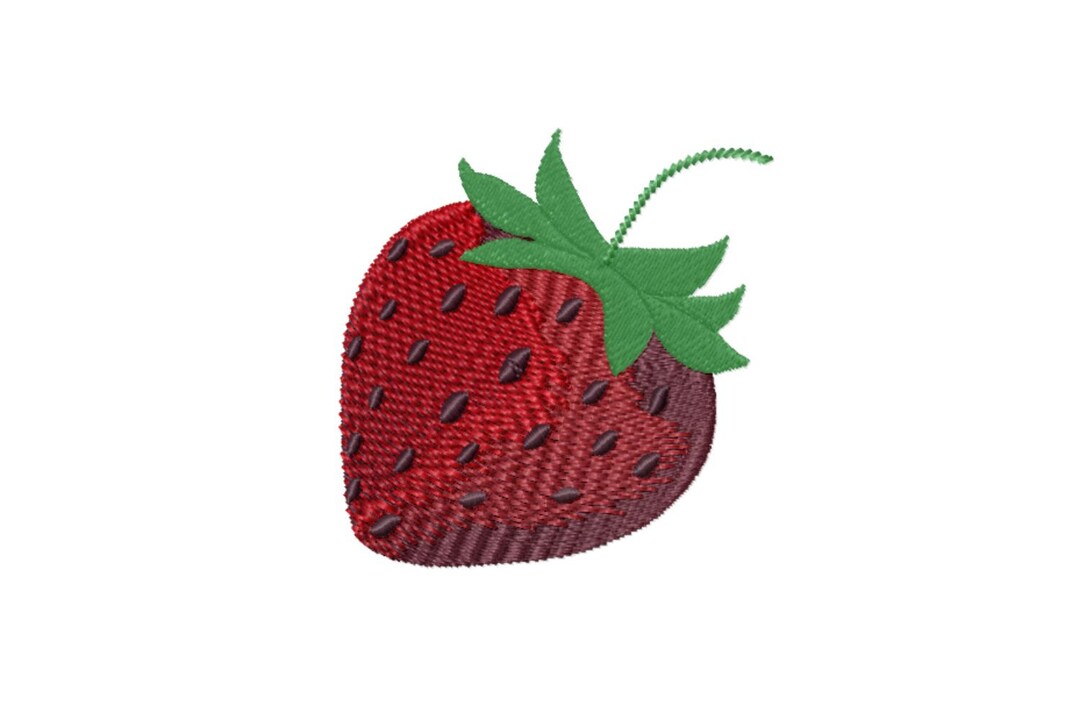 Strawberry Machine Embroidery Design, 9 Sizes - Etsy