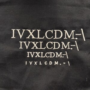 Roman Numeral Machine Embroidery Designs: Custom Dates (digital Files ...