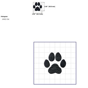 Dog Cat Paw Print Machine Embroidery Designs – Fill, Outline, Applique ...