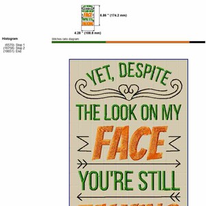 Sarcastic Machine Embroidery Designs, Face Talking Embroidery Patterns ...