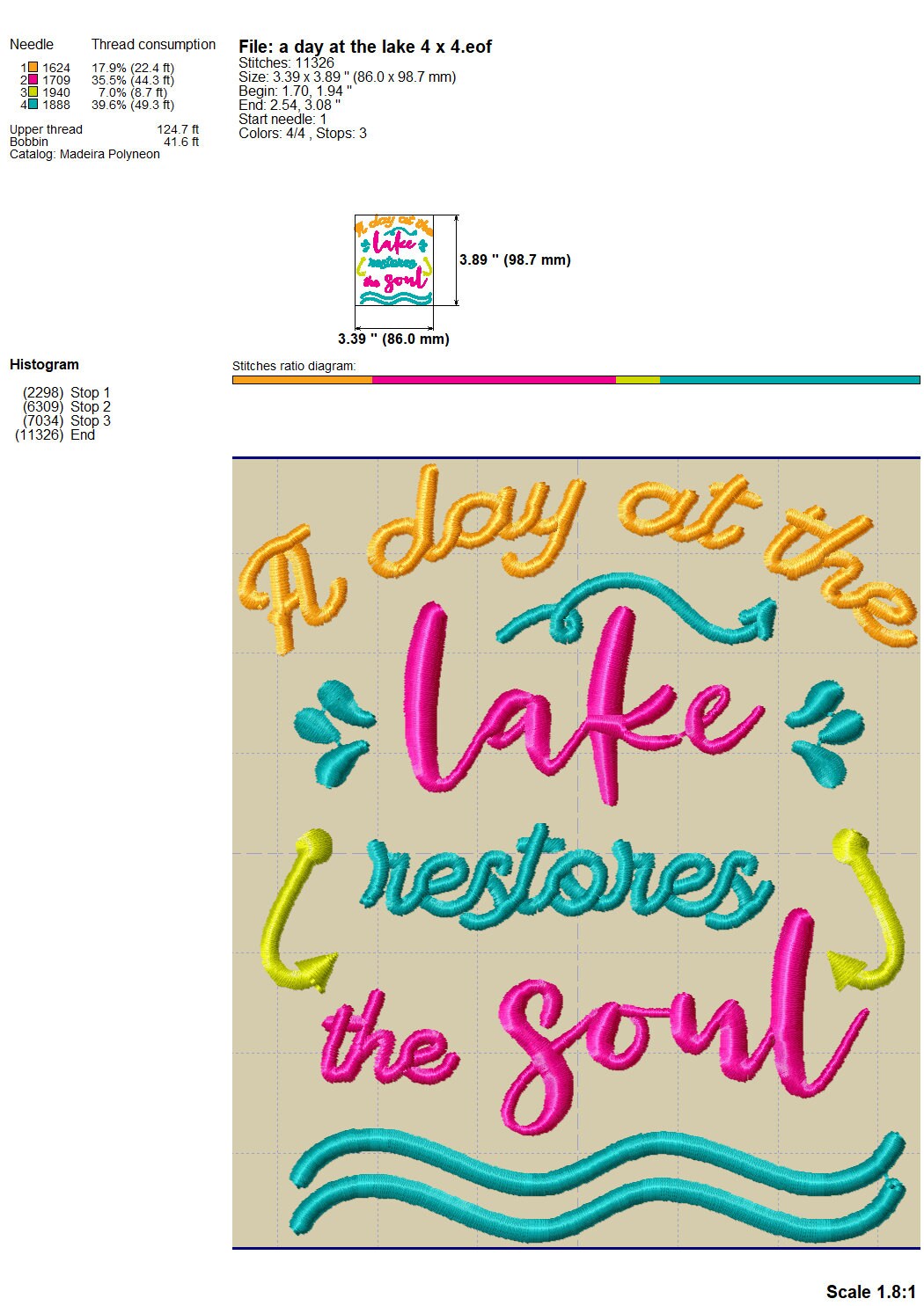 Lake Machine Embroidery Designs Lake House Embroidery | Etsy