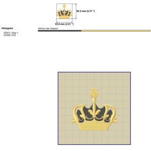 Royal Crown Machine Embroidery Designs, King Crown Embroidery Patterns ...
