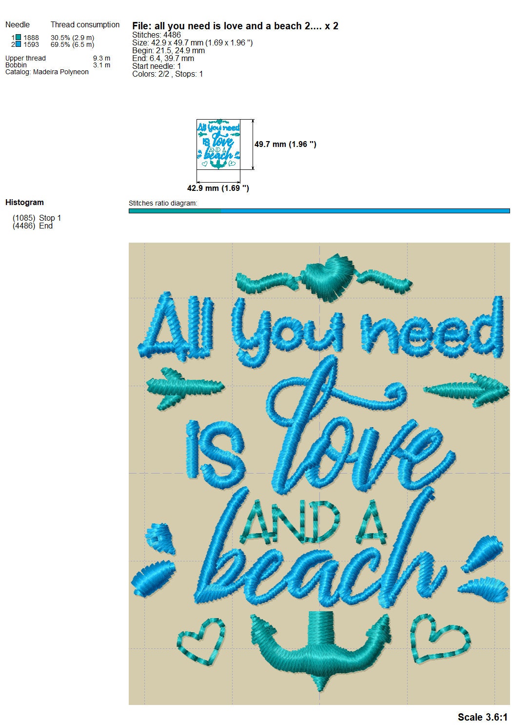 Beach Machine Embroidery Sayings Anchor Embroidery Patterns - Etsy