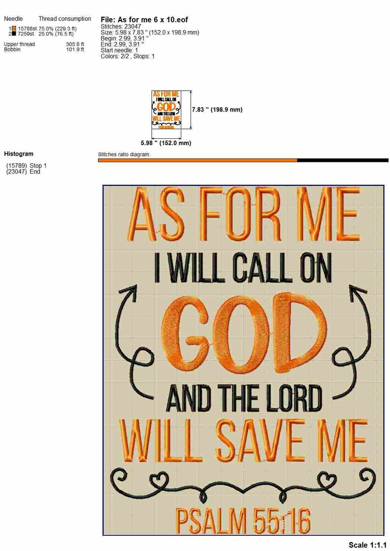 Psalm Machine Embroidery Designs Bible Verses Embroidery - Etsy