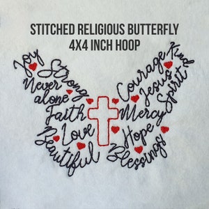 Religious Embroidery Designs Bundle: Bible Verses, Cross Word Art ...
