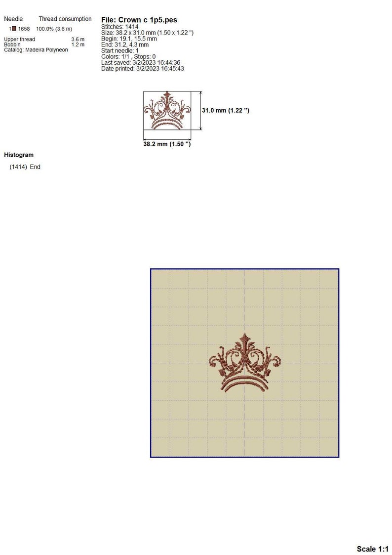 Abstract Crown Machine Embroidery Designs Small Crown - Etsy