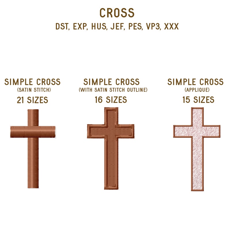 Cross Appliques Small - Etsy