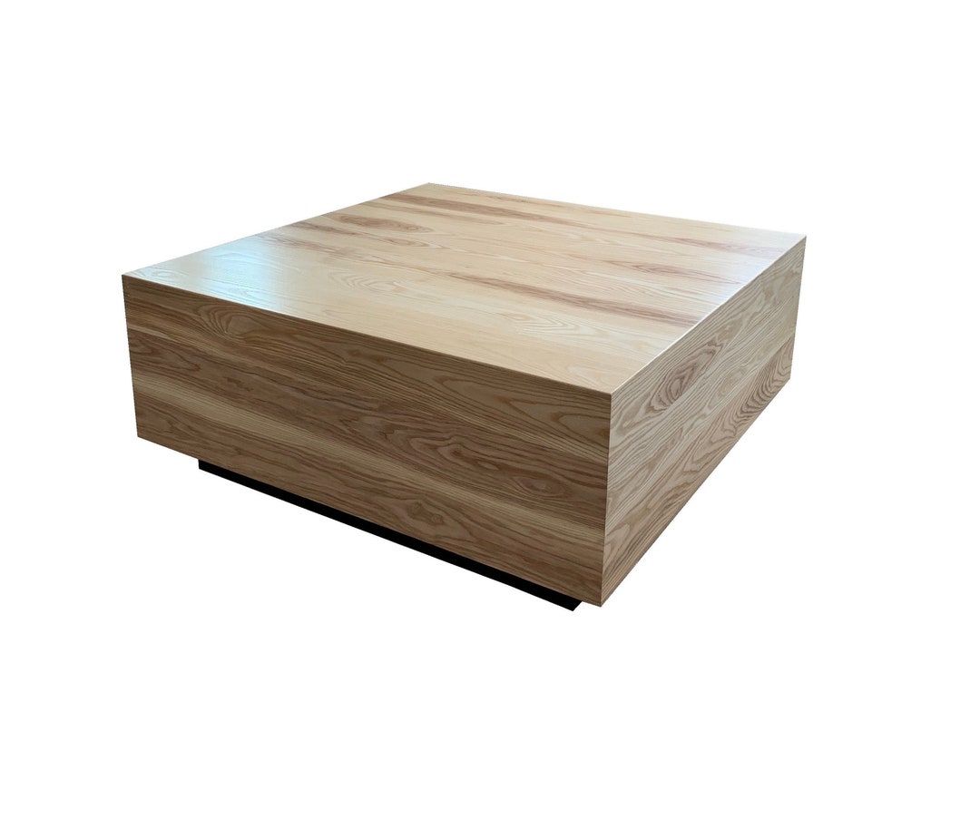 Terri Cubic Style Hardwood Coffee Table - Etsy