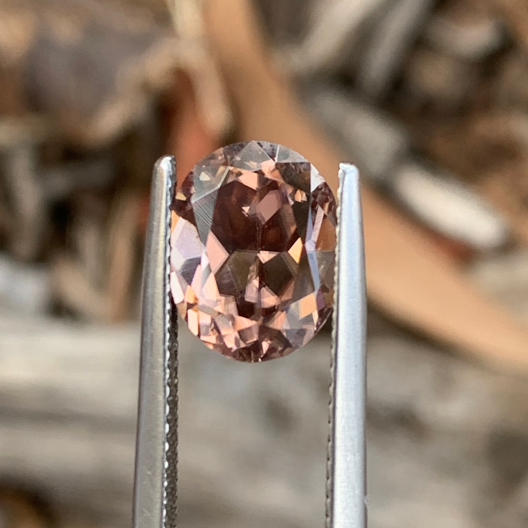 4.66ct Pink Zircon Harts Range, Australia, Mud Tank Natural Gemstone ...